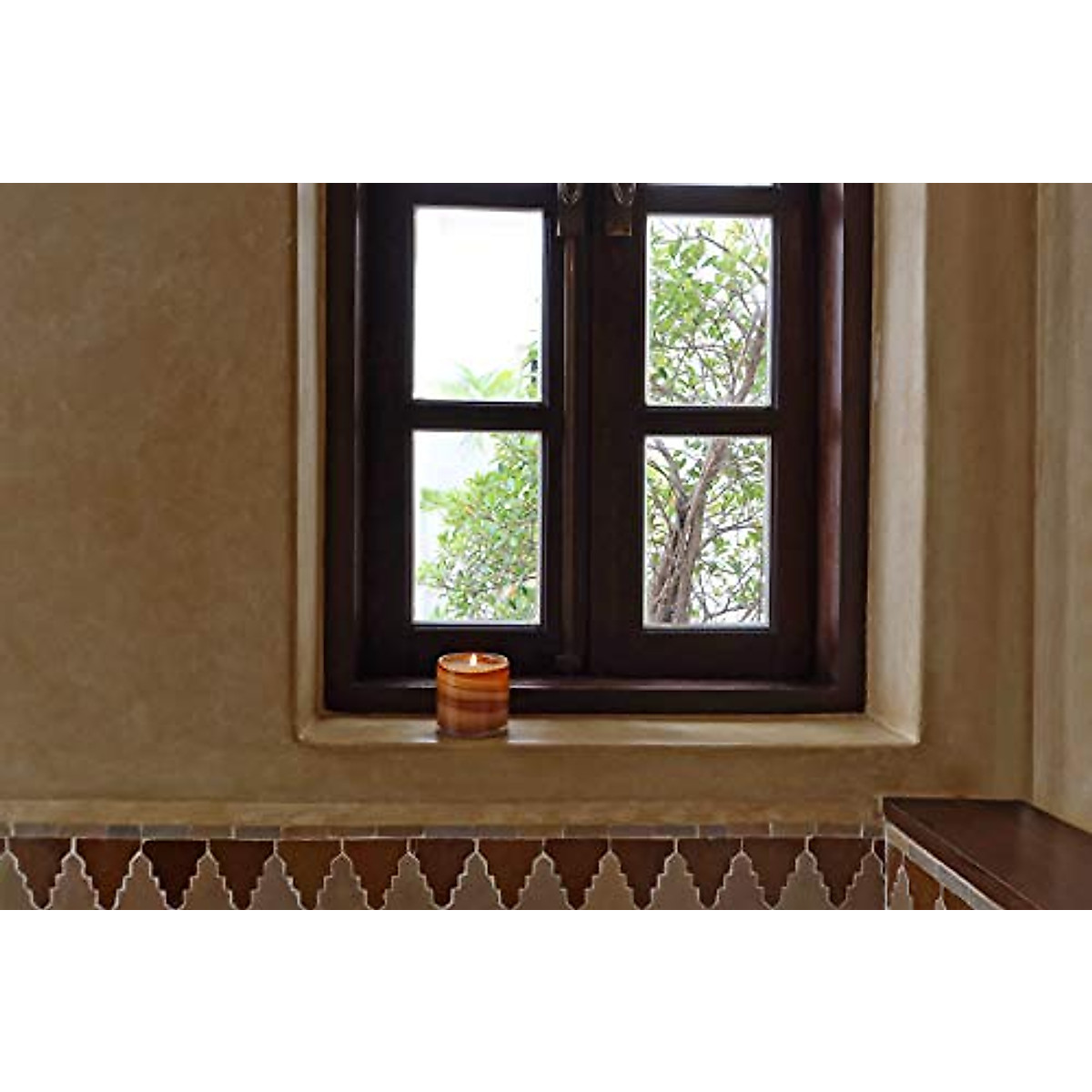 Lapule Luxury Wood Scented Candle in Handblown Decorative Glass Jar | Long Burning Aromatherapy Soy Wax Candles with Natural Fragrance Essential Oils | for Men Gifts | Home and Bath Decor