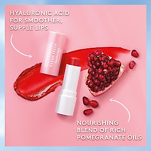 CoverGirl Clean Fresh Tinted Lip Balm, Vegan Formula, Hydrating, Natural Finish, Cruelty Free, Made for Peach, 1 Count