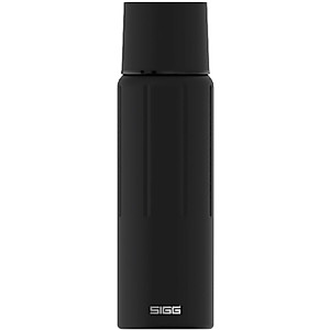 SIGG - Obsidian Insulated Water Bottle - Thermo Flask with Cup - Leakproof - Lightweight - BPA Free - 18/8 Stainless Steel - 37 Oz