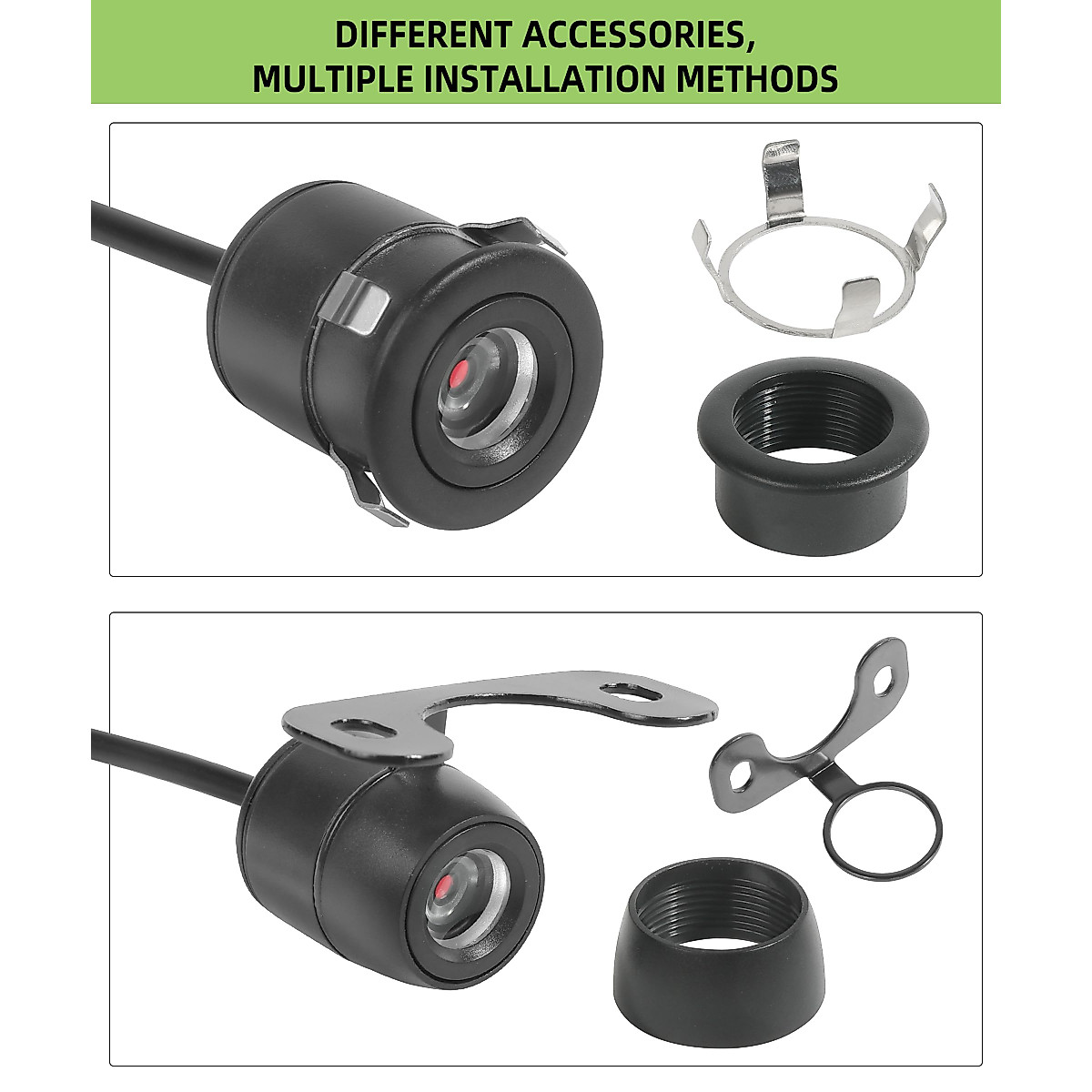 RACOONA Backup Camera,Backup Camera for Car,Back Up Camera,Car Accessories HD Night Vision Reverse Camera Rear View Camera,170 Degree Wide View Angle Rear View Backup Camera for Car Truck SUV RV