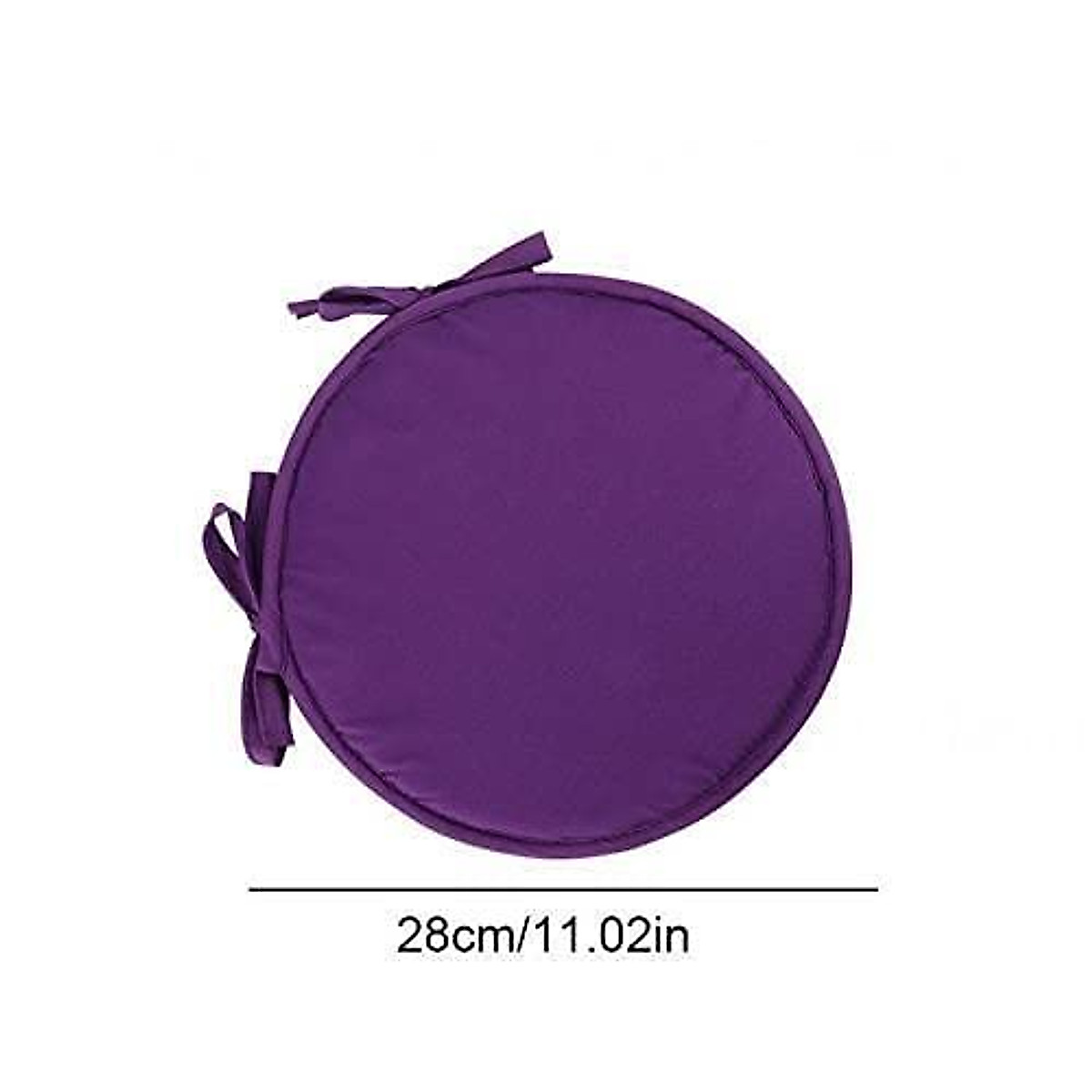 Kakoop Set of 4 Chair Cushions with Ties , Memory Foam Cushion Non-Slip Round Seat Pad for Dining Room Terrace Garden，Multicolor