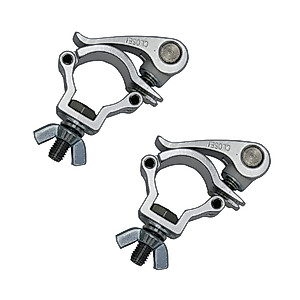 DJ Lighting truss Clamp 1.26-1.38 inch OD Pipe Truss F34 Quick Release Mount Heavy Duty 165 Lbs (2PCS)