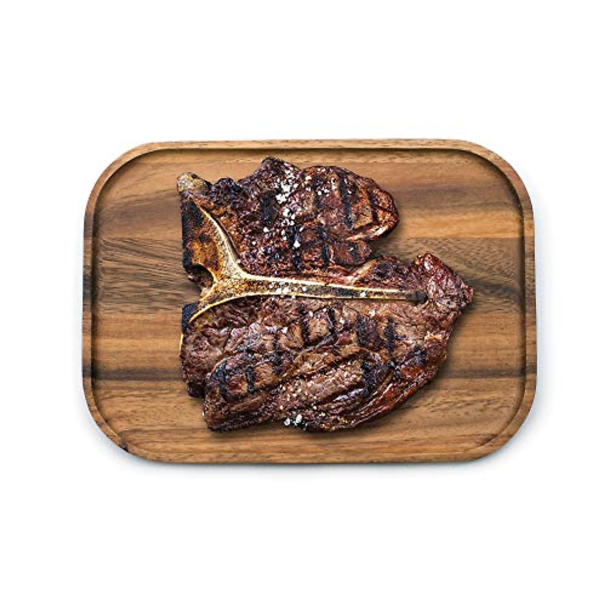 Ironwood Gourmet Small Steak Board, 7.5 x 10.5 x 0.5 inches, Brown