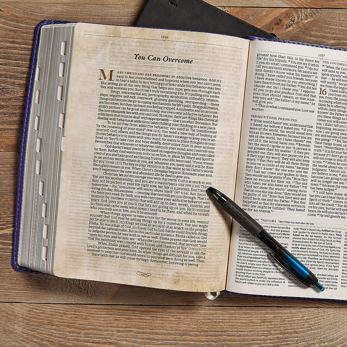 CSB Tony Evans Study Bible, Purple LeatherTouch, Indexed, Black Letter, Study Notes and Commentary, Articles, Videos, Charts, Easy-to-Read Bible Serif Type