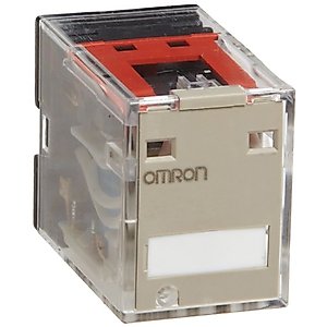 Omron MY4ZN DC24 (S) General Purpose Relay, Standard Coil Polarity, LED Indicator, Standard Type, Plug-In Socket/Solder Terminal, Quadruple Pole Double Throw Bifurcated Contacts, 37.7 mA Rated Load Current, 24 VDC Rated Load Voltage
