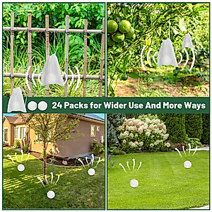 24 Pack Powerful Deer Repellent Balls, Natural Deer Deterrent and Rabbit Repellent Outdoor Keep Rabbits and Deer Away from Eating Plants, Lawns, Vegetables, Trees, Human & Pet Safe Deer Repellant