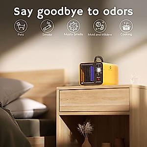 Airthereal MA10K-PRO Ozone Generator 10000 mg/h High Capacity O3 Machine, Home Ionizer Odor Remover, Yellow