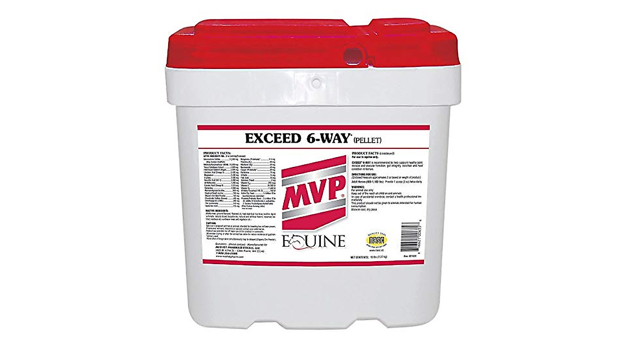 Med-Vet MVP Exceed 6 Way Pellets | Horse Wellness Support