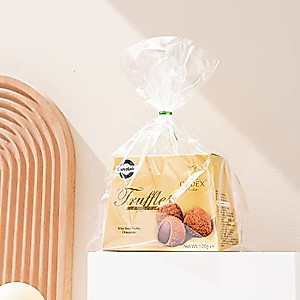 Cellophane Bags 9x12, 50Pcs Clear Bags for Gifts Cello Bags with Twist Ties Cellophane Treat Goodie Bags for Party Wedding Birthday Gift Wrapping Bakery Cookie Candies Toast Dessert