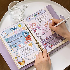 300PCS Cute Cartoon Rabbit Stickers Set - Kawaii Animal Sticker Pack 6 Themes Decals for Kids,Craft,School,Diary Album Notebooks Cards Envelopes Laptop Calendars Planners