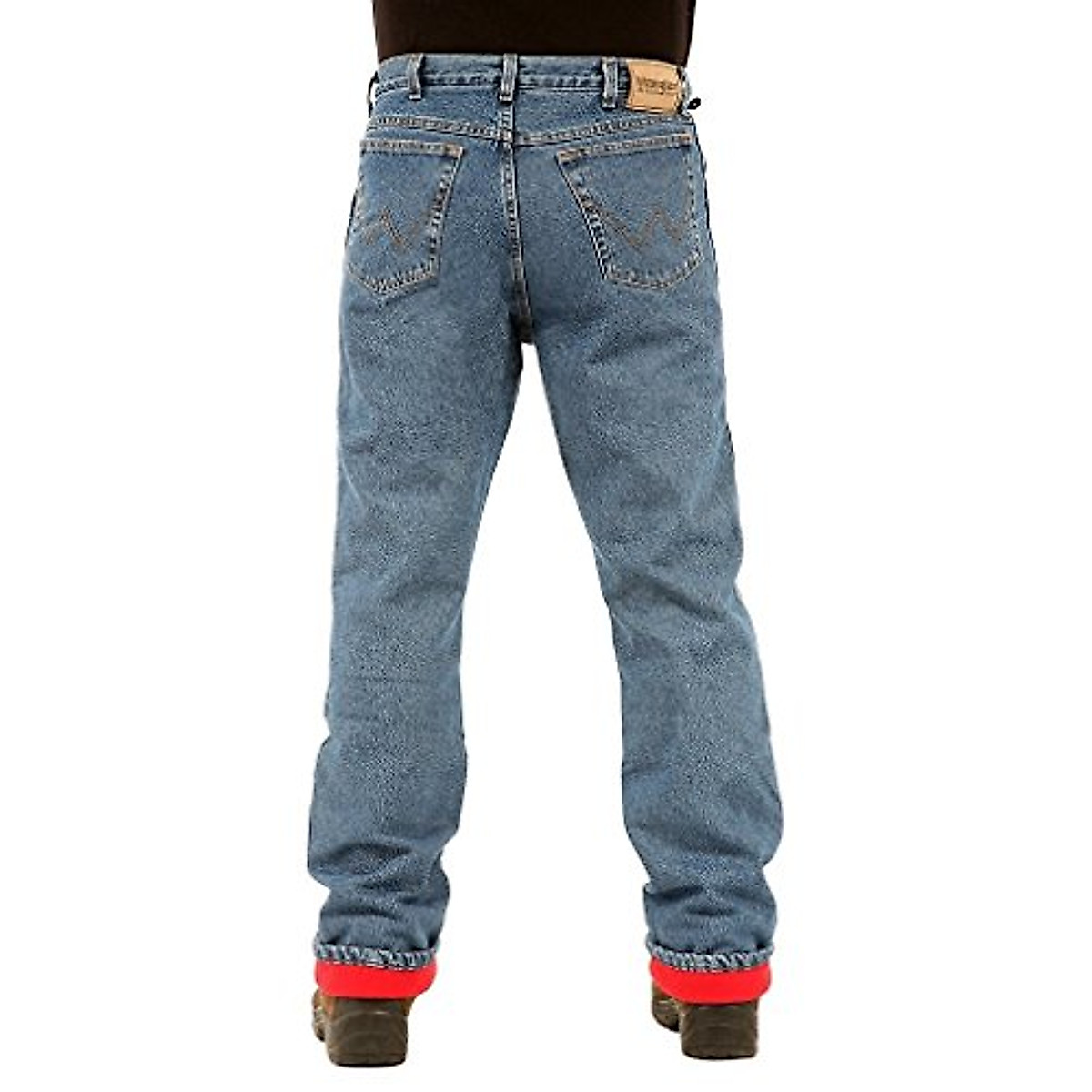 Wrangler mens Rugged Wear Woodland Thermal jeans, Stonewashed Denim, 36W x 34L US