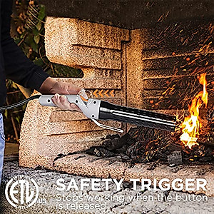 TURBRO MT13 Electric Fire Starter, 1 Minute Charcoal Lighter with 26-41” Extendable Bypass Lopper