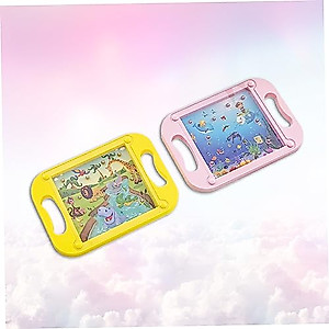 SAFIGLE 2pcs Kids Puzzles Kidcraft Playset Magnetic Chess Board Concentration Beads Balance Training Beads Maze Puzzles Toy Checkerboard Game Set Palm Pupils Magnetic Puzzle Maze Ball Toy