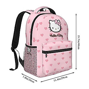 Danielle Nicole School Backpack For Boy Girl Poster Multifunction Side Mesh College Shoulder Bags Lightweight Large 15.7 In