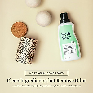 Fresh Wave Odor Removing Laundry Booster, 24 fl. Oz., Pack of 2 - Laundry Scent Booster, Safer Odor Relief, Natural Plant-Based Odor Eliminator, Pet Bedding, Activewear, Blankets & Fabrics