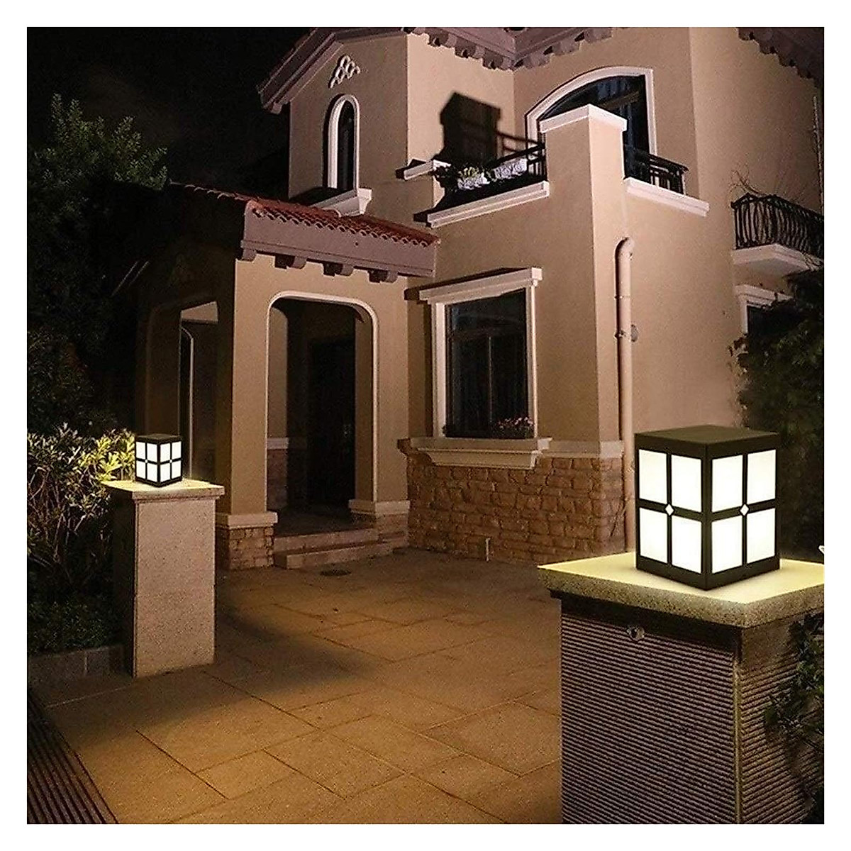 BytheM Wall Lamp Solar Pathway Lights OutdoorLED Solar Garden LightsWaterproof Solar Landscape Lights for Lawn Patio Yard Garden Walkway