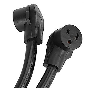 YYCKE Welder 50A Splitter, Industrial Male Plug NEMA 6-50P to (2) 6-50R Female Connectors, NEMA 6-50 Splitter Cord Y Adapter 3 feet