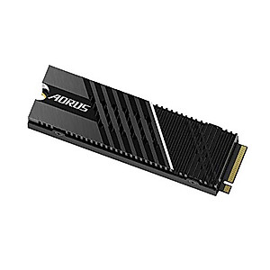 GIGABYTE AORUS Gen4 7000s SSD 2TB PCIe 4.0 NVMe M.2, Nanocarbon Coated Aluminum Heatsink, 3D TLC NAND, SSD- GP-AG70S2TB