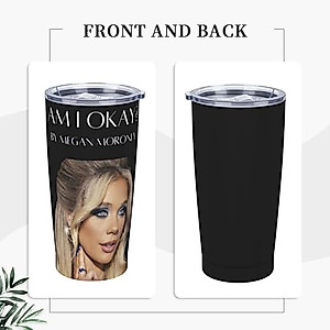 LAZHANG Megan Music Moroney Stainless Steel Insulated Car Sippy Cup With Lid Travel Mug for Cold Hot 20 oz