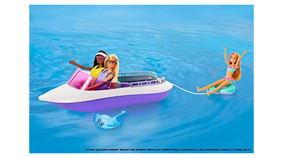 Exciting Barbie Mermaid Power Playset with Dolls & Boat