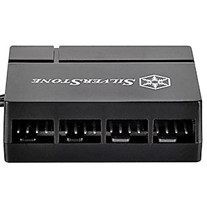 SilverStone PWM Fan Hub System Cables, Black (CPF04)