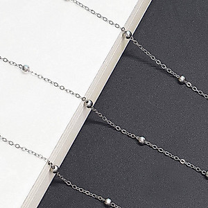 Jurxy 3PCS Eyeglass Chain Sunglass Strap Holder Reading Glass Cords Lanyard Beaded Necklace Chain Eyewear Retainer Chain Metal Beaded Eyeglasses Long Necklace Fashion Accessories