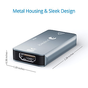 gofanco Prophecy 4K HDMI 2.0 Repeater with Retimer - HDMI Signal Booster/Extender, 4K @60Hz YUV 4:4:4, HDR, HDMI 2.0a, HDCP 2.2, 18Gbps, CEC Pass-Through, Cascading, TAA Compliant (PRO-HDrepeat)