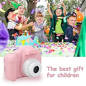 JRSHOME Kids Digital Camera One-touch Photos by Autofocus Simple Key Operation, Includes a 32G Micro SD Card Multi-language Settings with Understandable Instructions