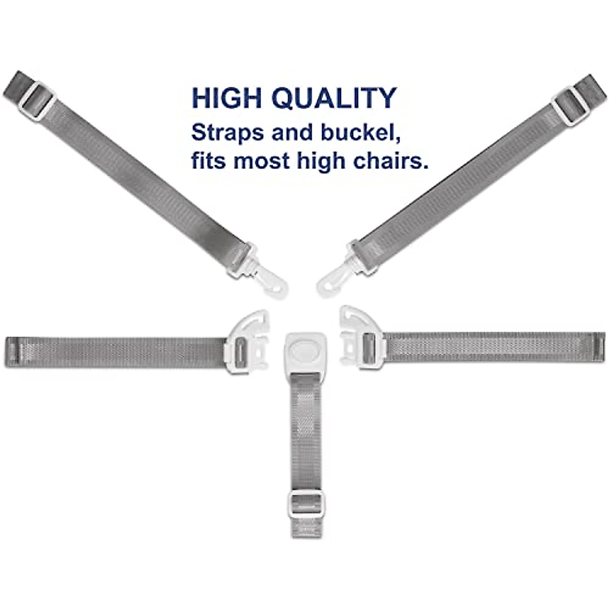 High Chair Straps, Replacement Harness Straps for Most 5 Point High Chairs