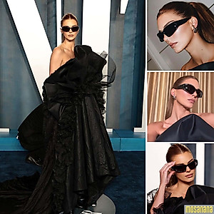 mosanana Y2k Wrap Around Polarized Sunglasses for Women Men Trendy Swift Oval Futuristic Sun Glassess Retro 2000s Cyber Aesthetic Sport Shades MS52345