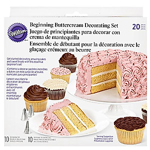 Wilton Beginning Buttercream Decorating Set, 20-Piece Cake Decorating Kit