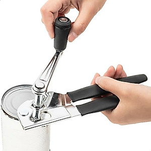 T1W Crank Handle Commercial Can Opener - Heavy Duty Can Opener - Ergonomic Cushioned Handle - Manual Hand Can Opener