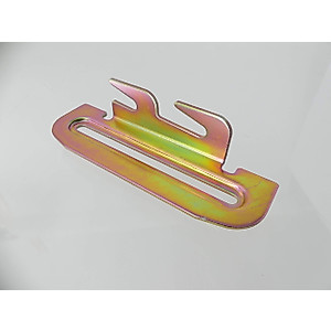 Tech Team #00744 Head and Foot Board Hook Set, Attach a Headboard and Footboard to a Metal Bed Frame, Set of 4, Hardware Included