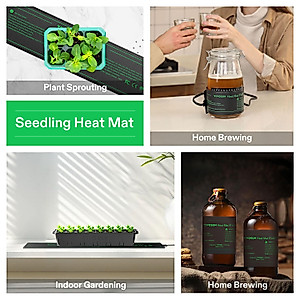 VIVOSUN 3" x 20" Seedling Heat Mat and Digital Thermostat Combo Set, UL & MET-Certified Heating Pad for Hydroponic, Kombucha Tea, Brewing, Fermentation & Plant Germination