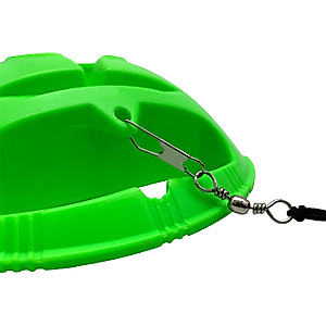 TaktZeit Tennis Trainer Rebound Baseboard Self Tennis Training Equipment Tennis Practice Rebounder with 2 String Tennis Balls (Flash Green)