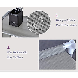 OPPSDECOR 9 Cube Bookshelf DIY Bookcase Adjustable Home Office Book Organizer Shelves Cabinet (Gray)