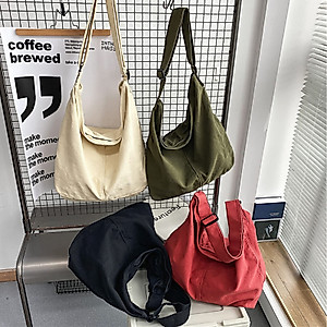 UICIOP Shoulder bag female shopper canvas handbag female large capacity messenger bag female designer handbag (green,One Size)