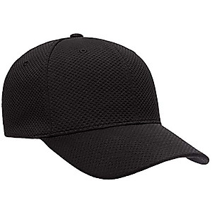 Flexfit mens Cool & Dry 3d Hexagon Jersey Hat, Black, Small-Medium US