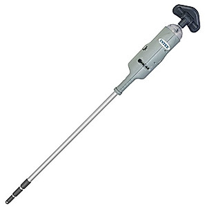 Intex Handheld Rechargeable Vacuum with Telescoping Aluminum Shaft and Two Interchangeable Brush Heads , Gray/Black