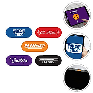 SOLUSTRE 5Pcs Camera Cover Webcam Covers Webcam Privacy Camera for Computer Phone Camera Computers laptops Camera Safety Covers Protective Covers Anti-Peeping Covers Cell Phone slideshow