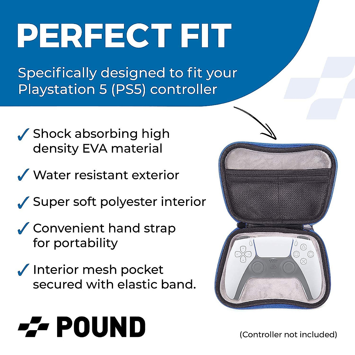 POUND Technology Controller Carrying Case Compatible with PS5