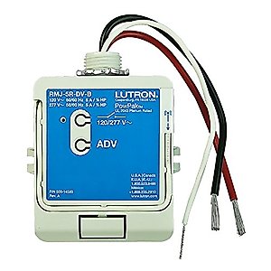 Lutron RMJS-5R-DV-B The PowPak RF 5A Relay Module