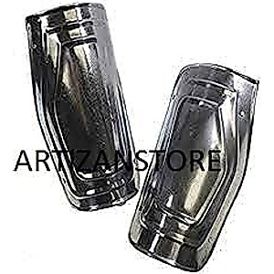 ARTIZANSTORE Medieval Mens Steel Costume Arm Guards One Size Fits Most Silver