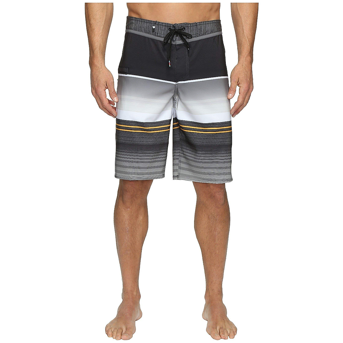 Quiksilver Men's Standard Everyday Stripe Vee 21 Boardshort, Tarmac, 34