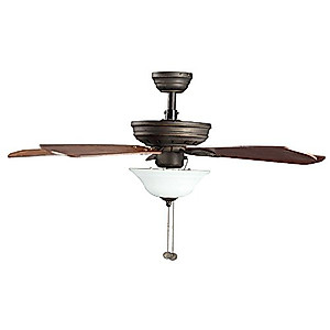 Hampton Bay 619 030 Wellston 44" Oil Rubbed Bronze 8.7" x 11.4" x 20" Lighting Fixture, Small