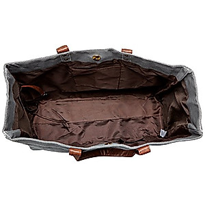 maika Recycled Canvas Carryall Tote Bag, Waxed Ash