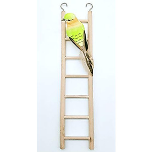 2pcs Wooden Ladder for Bird Parrot Ladder Cage Climbing Toy Birdie Basics (5 Step & 7 Step)