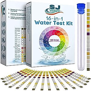 16 in 1 Drinking Water Test Kit |High Sensitivity Test Strips detect pH, Hardness, Chlorine, Lead, Iron, Copper, Nitrate, Nitrite | Home Water Purity Test Strips for Aquarium, Pool, Well & Tap Water