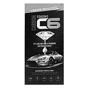 C6 Carbon Infused Automotive Paint Detailer Hardest Durable Protection and Shine for All Vehicles from UV, Acid Rain, Road Salt, Scuffs 16 oz. (C6D016)