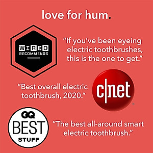 hum by Colgate Smart Rechargeable Electric Toothbrush Kit, Black, Unisex-Adults
